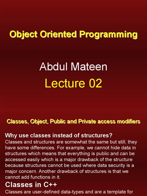 object oriented programming pdf class computer programming c