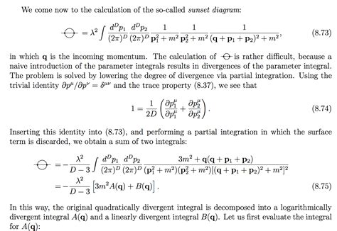 quantum field theory inserting a trace property into a divergent loop integral what exactly