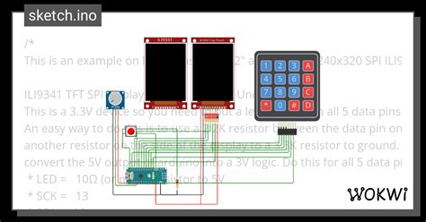 Arduino Display Copy Wokwi ESP32 STM32 Arduino Simulator