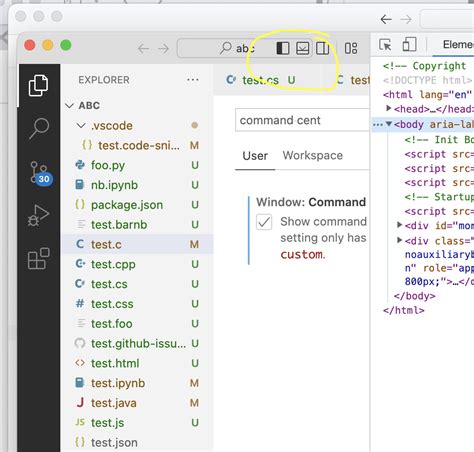 cc and layout controller can overlap · issue 152714 · microsoft vscode · github