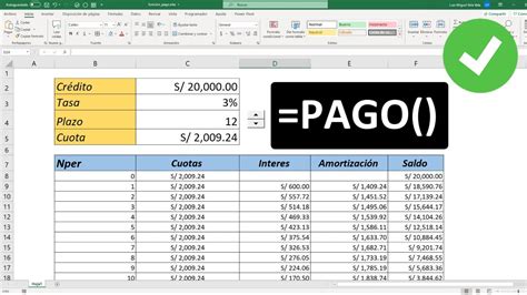 Que Es La Funcion Pago En Excel Image To U