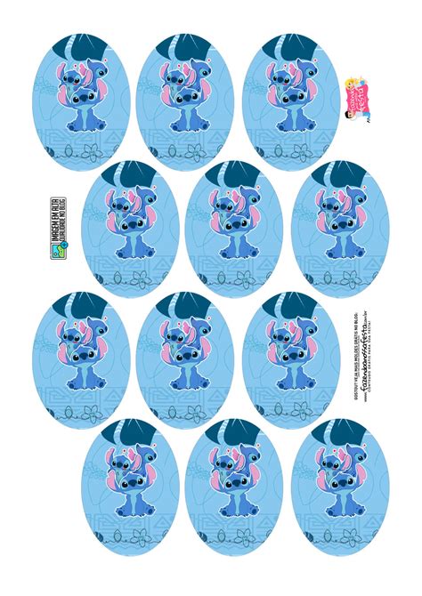Rotulo Tubete Oval Stitch Fazendo A Nossa Festa