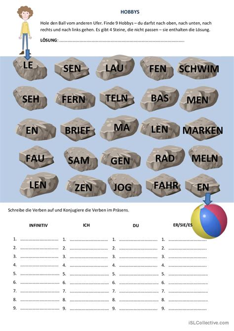 Hobbys Labyrinth English ESL Worksheets Pdf Doc