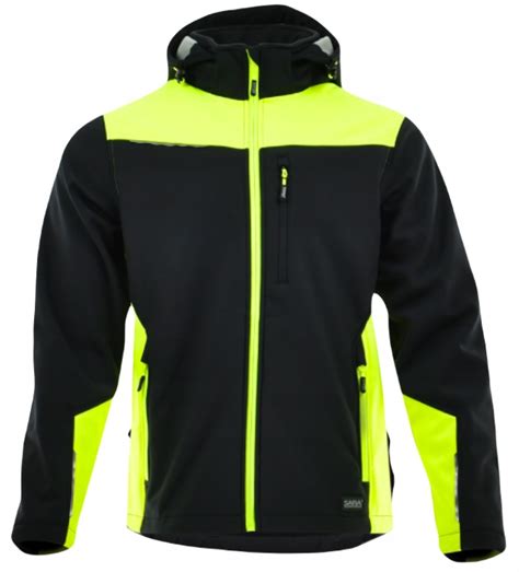 KURTKA ROBOCZA SOFTSHELL ODBLASKOWA MĘSKA OSTRZEGAWCZA WODOODPORNA BHP