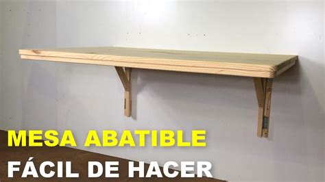 Mesa Abatible De Madera Fácil De Hacer Paso a Paso YouTube