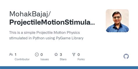 github mohakbajaj projectilemotionstimulation python this is a simple projectile motion