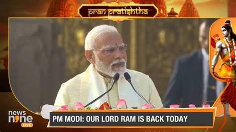 Pm Modi S Historic Declaration Inaugural Speech After Ram Mandir Pran