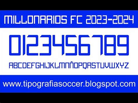 Tipografía Millonarios FC 2023 FREE DOWNLOAD YouTube