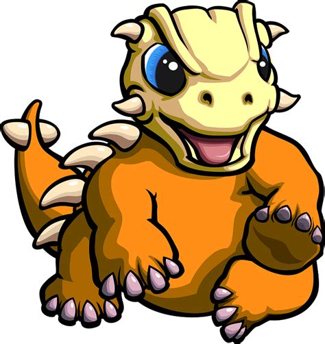Cute Ankylosaurus Dinosaur Cartoon Clipart Vector FriendlyStock