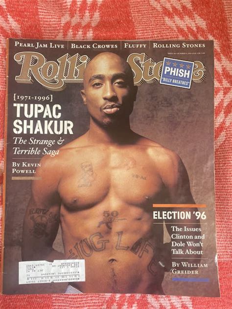 Vintage Tupac Rolling Stone Issue 1996 And Chili Peppers Grailed