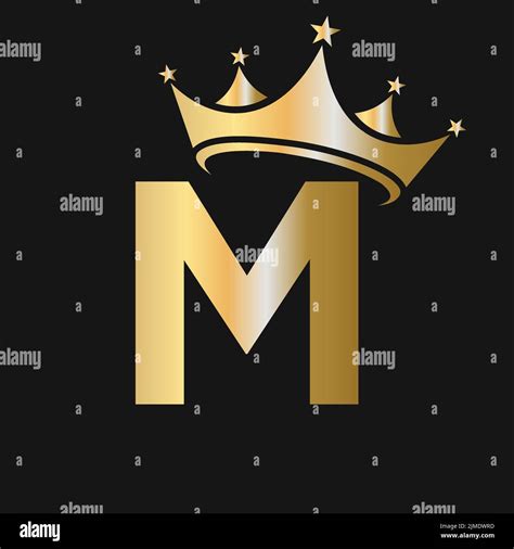 Logotipo De La Corona Con Letra M Logotipo De La Corona En La Letra M