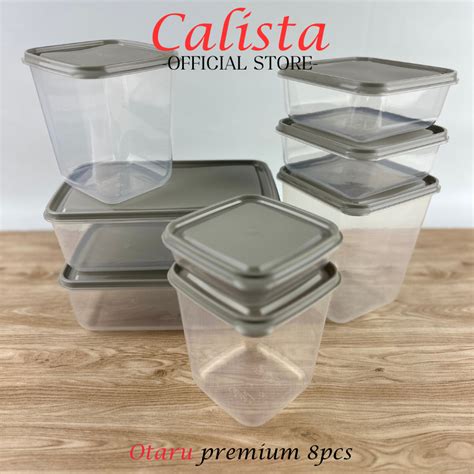 Jual TOPLES PLASTIK BENING CALISTA OTARU PREMIUM KULKAS SET 8PCS TEMPAT
