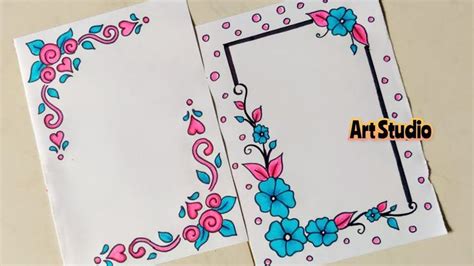 Border Design Project Work Designs Assignment Front Page Design Index
