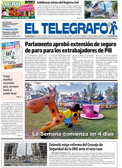 Edición 06 04 2022 Diario El Telégrafo