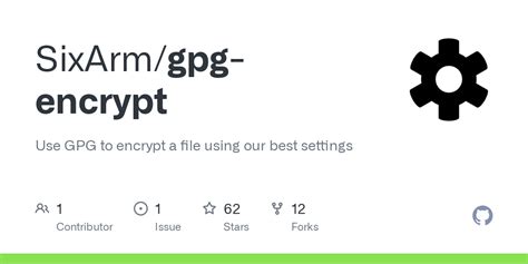 github sixarm gpg encrypt use gpg to encrypt a file using our best settings