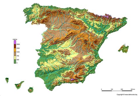 Mapa de España Provincias y Comunidades Político y Físico