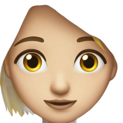 fille qui lève les yeux au ciel AI Emoji Generator