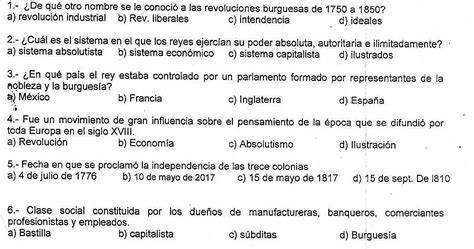 Historia Bloque 2 Secundaria Examenes