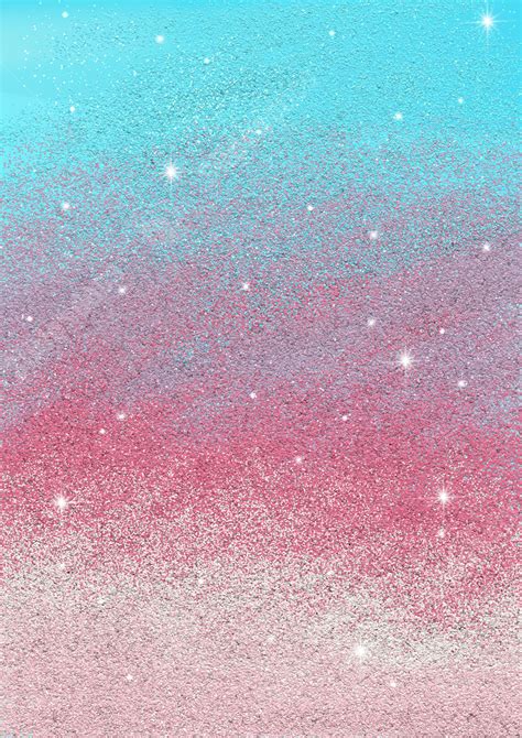 A Sparkling Light Effect In Pink And Blue With Glitter Page Border