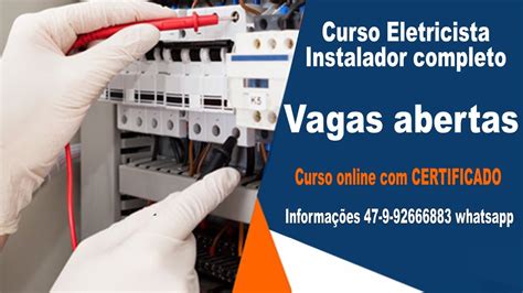 Curso De Eletricista Instalador Vagas Abertas YouTube