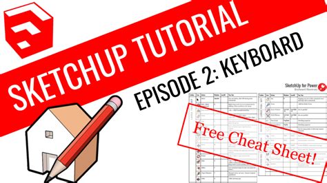 sketchup tutorial episode 2 keyboard shortcuts