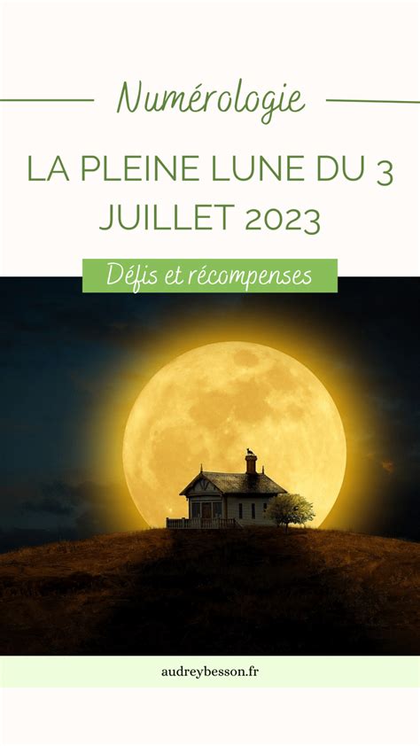 La pleine lune du 3 juillet 2023 Astrologie Numérologie