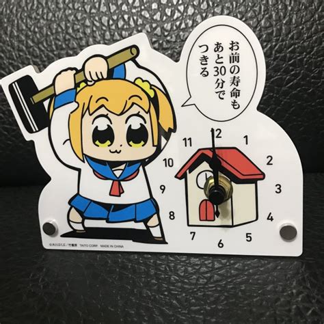 日本正版景品 TEAM EPIC動漫周邊 pop子與pipi美的日常 pop子桌鐘 pipi美時鐘 pipi美售完 Yahoo奇摩拍賣