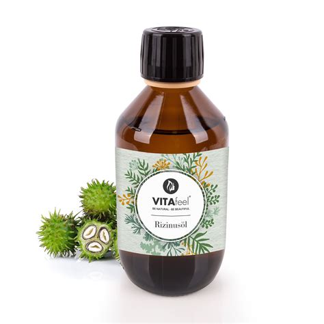VitaFeel Rizinusöl 250 ml 100 rein kaltgepresst Rizinus Öl Haare
