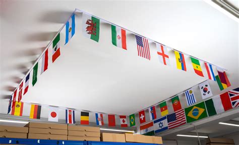 Fahnenkette WM 2022 Länge 10 m Flaggengröße 15 x 22 cm MaxFlags