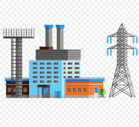 Electric Power Plant Clipart