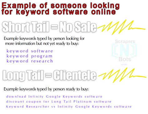 Infographic Showing The Difference Between Long Tail And Short Tail
