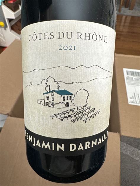 2021 Benjamin Darnault Côtes du Rhône France Rhône Southern Rhône