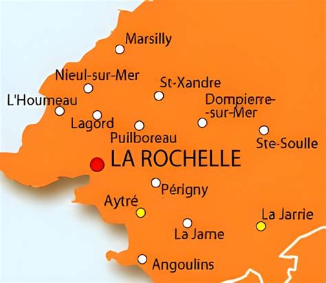Carte Des Principales Communes De La Charente Maritime