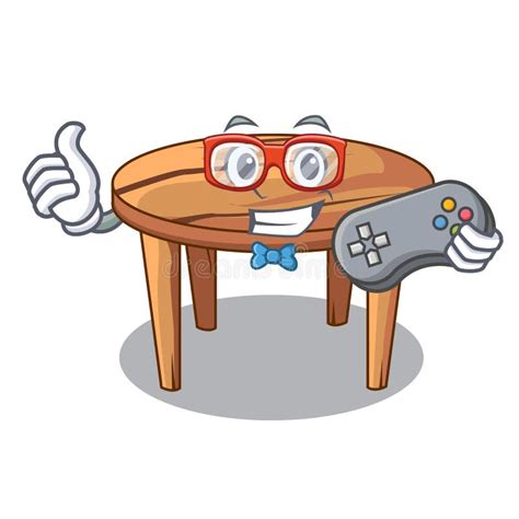 Mesa De Jantar De Madeira Dos Desenhos Animados Do Gamer Na Cozinha