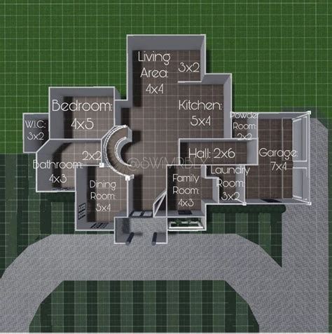 A Bloxburg House Idea🤍 House Layouts Small House Layout House Plans With Pictures