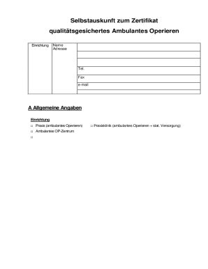 Ausfüllbar Online KVB FORM ambulantes Operieren Genehmigung pdf Fax