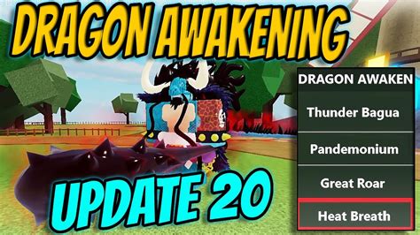 Blox Fruits Update 20 Dragon Rework Awakening Sneak YouTube