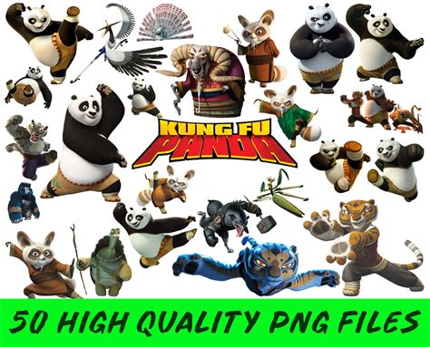 Kung Fu Panda Clipart Kung Fu Panda Png Kung Fu Panda Clip Etsy Espa A