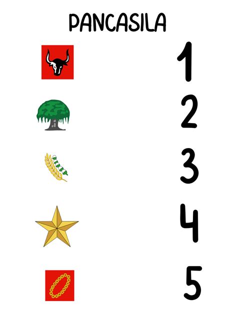 Mengenal Simbol Pancasila Worksheet Artofit