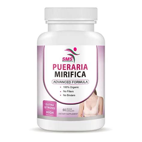 Pueraria Mirifica Supplement 500Mg Pure Root Extract Powder 60 Capsules