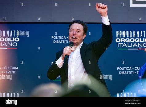Italy Rome December Elon Musk Ceo Of Tesla And Spacex