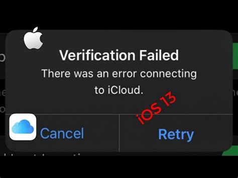 How To Fix Verification Failed There Was An Error Connecting To ICloud