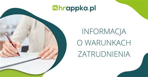 Informacja o warunkach zatrudnienia 2024 wzór HRappka pl