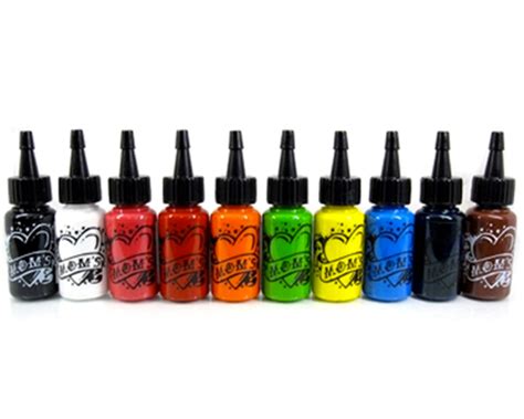 10 Pack Set Moms Ink Tattoo Inks Worldwide Tattoo Supply