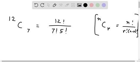 solved determine the number of combinations subsets of the following 12 objects taken 7 at a