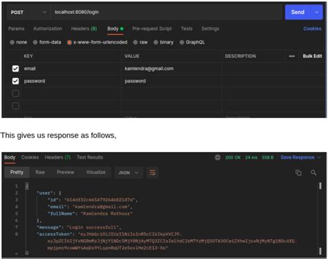 authentication and authorization in express js api using jwt
