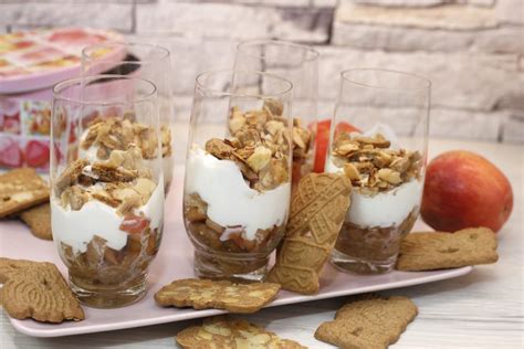 Knuspriges Bratapfel Tiramisu Mit Quark Zimt Und Spekulatius