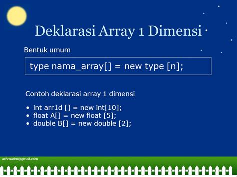 Contoh Program Array 1 Dimensi Pada Java 2021