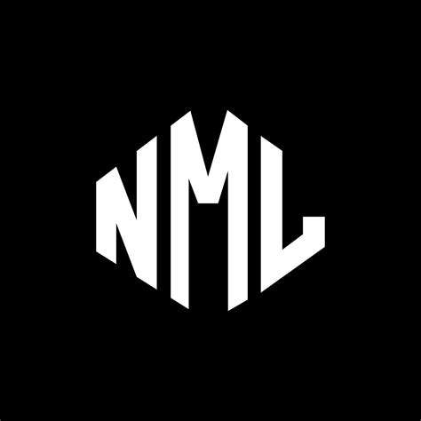 NML Letter Logo Design With Polygon Shape NML Polygon And Cube Shape