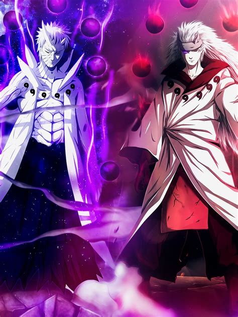 Anime Naruto Madara Uchiha Obito Uchiha Sage Of Six Paths Hd Phone
